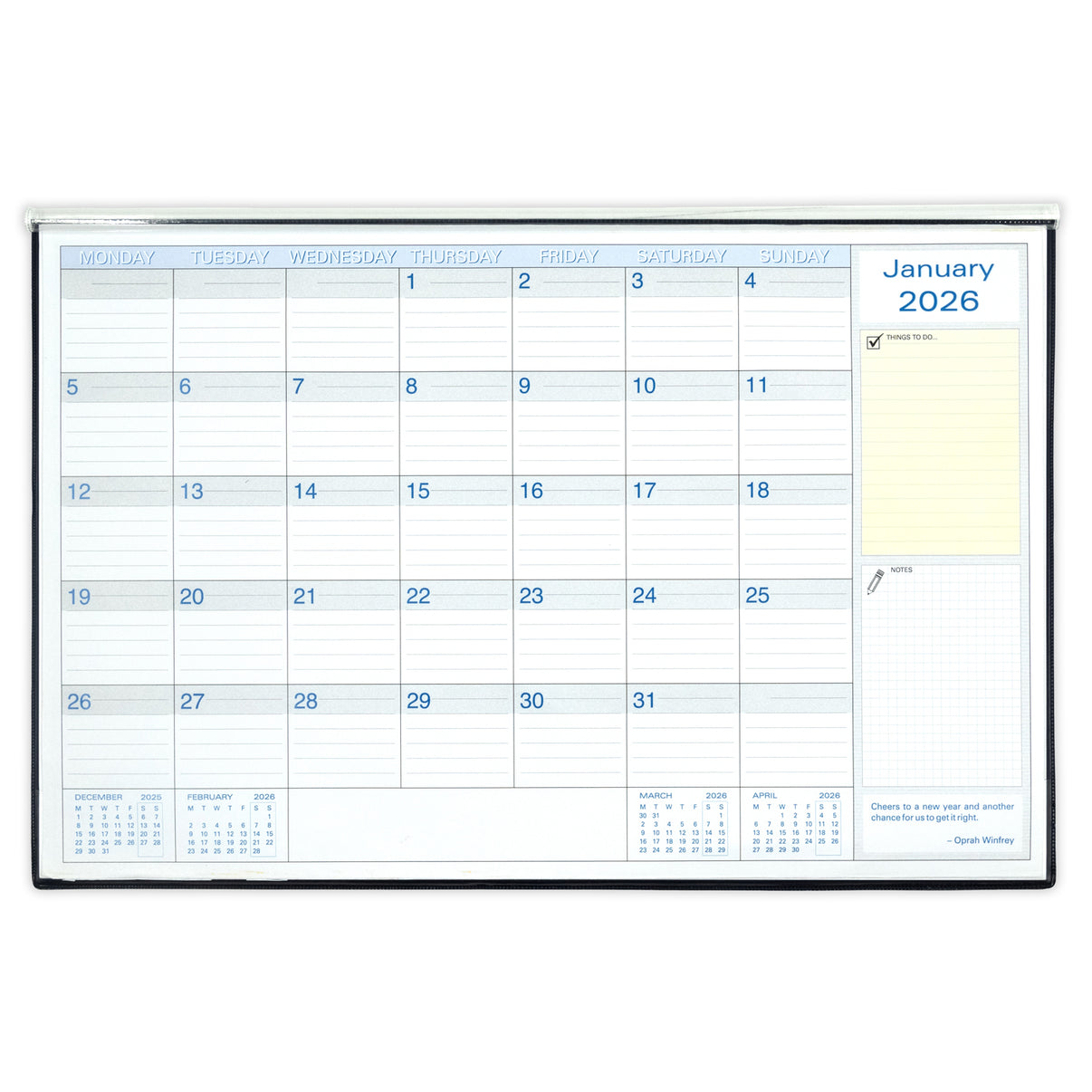2026 Table Planner | Lay Flat Desk Calendar – Mahavir Industries